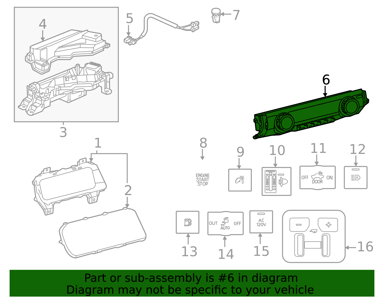 HVAC Control Panel 55900-AK100 - Restore Cabin Comfort | AutoNation Parts