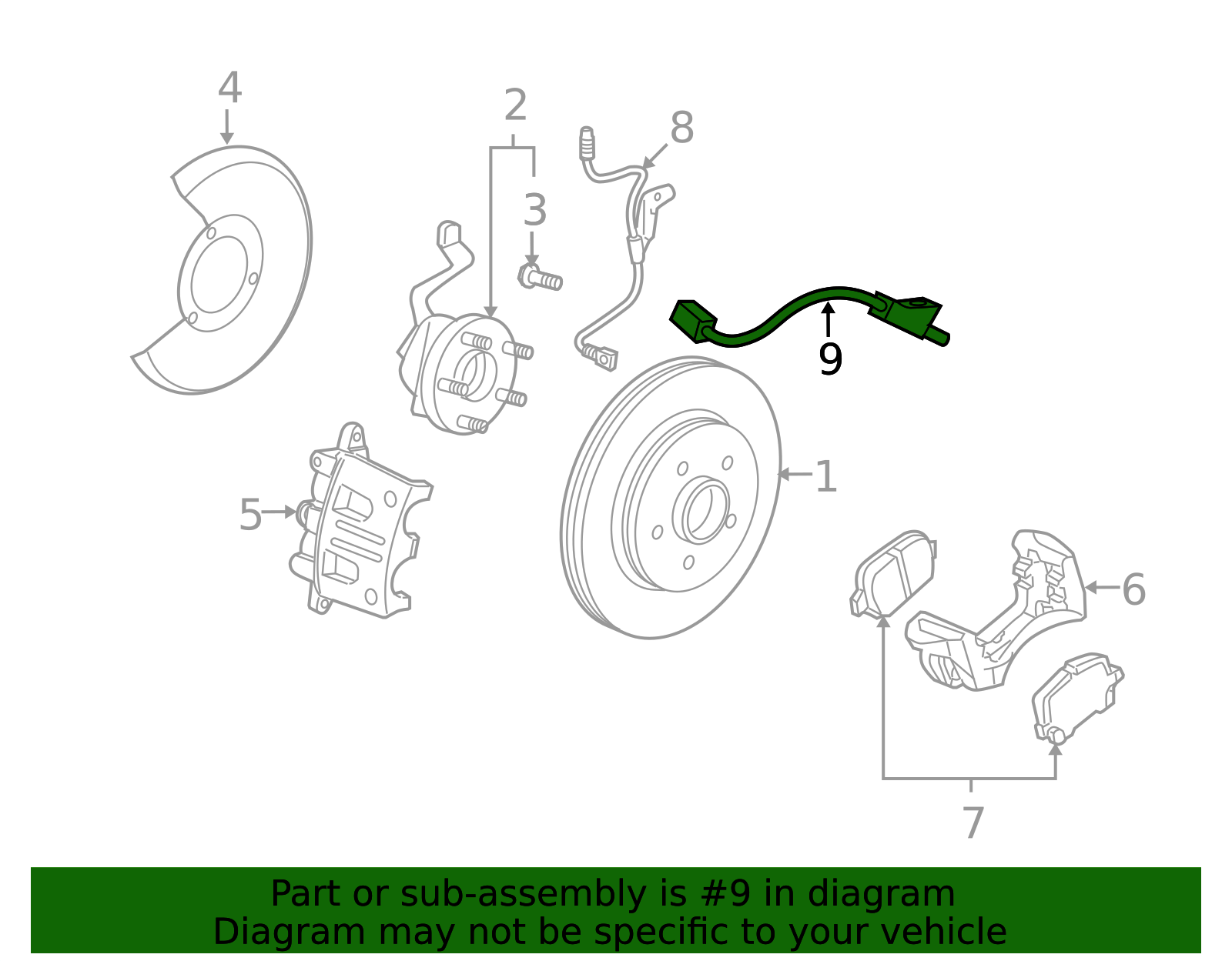 GM ABS Wheel Speed Sensor - Precise Brake Control - Part #19299535 ...