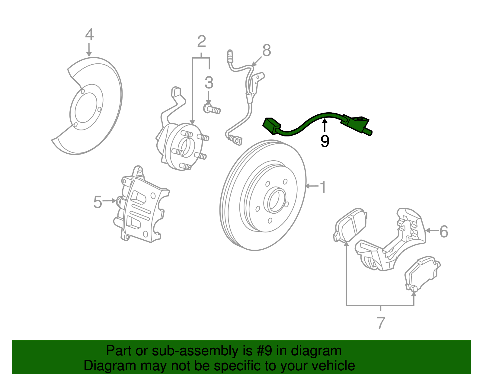 19299535 - Front Wheel Speed Sensor with Bolt 2007-2015 GM | Paradise ...