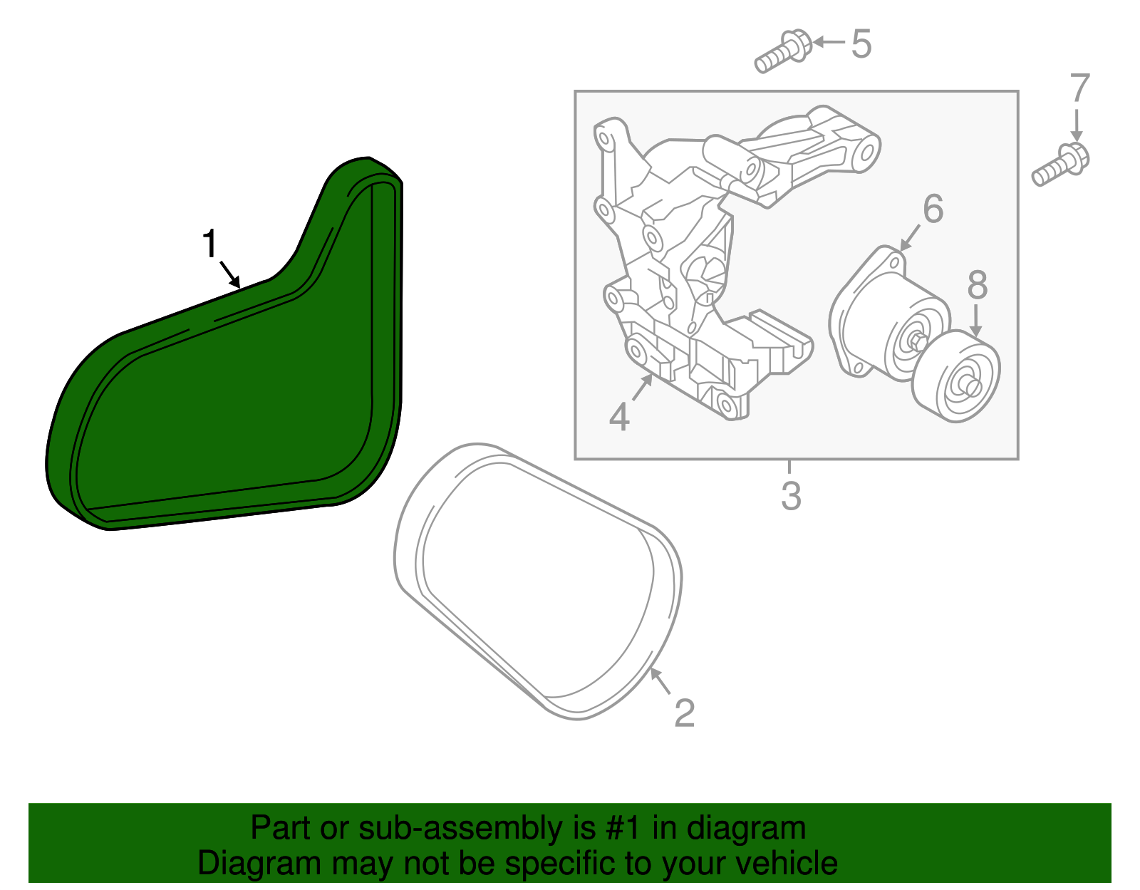 25212-2GGA1 - Serpentine Belt 2016-2022 Kia | Kia.Parts Store