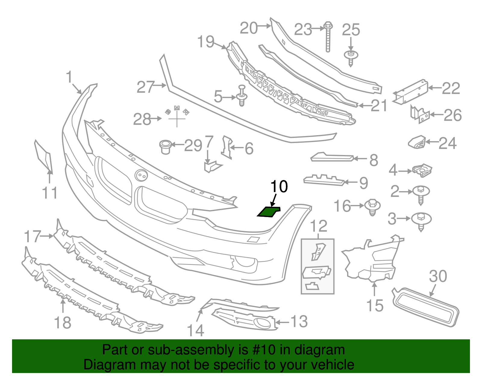 BMW 2014-2019 BMW Cover 51-11-7-371-847 | BMW AutoNation Parts