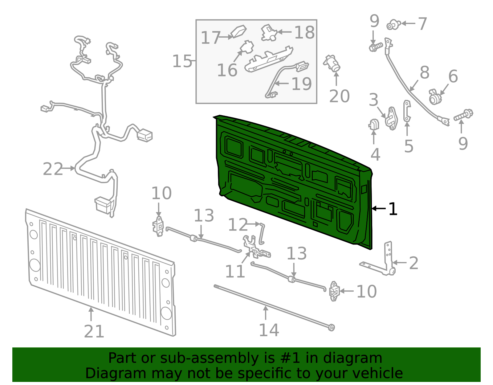 2019-2026 GMC Gate 85526195 | QuirkParts