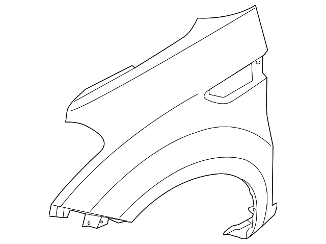 2010-2013 Kia Soul Fender - Passenger Side (RH) 66321-2K300 ...