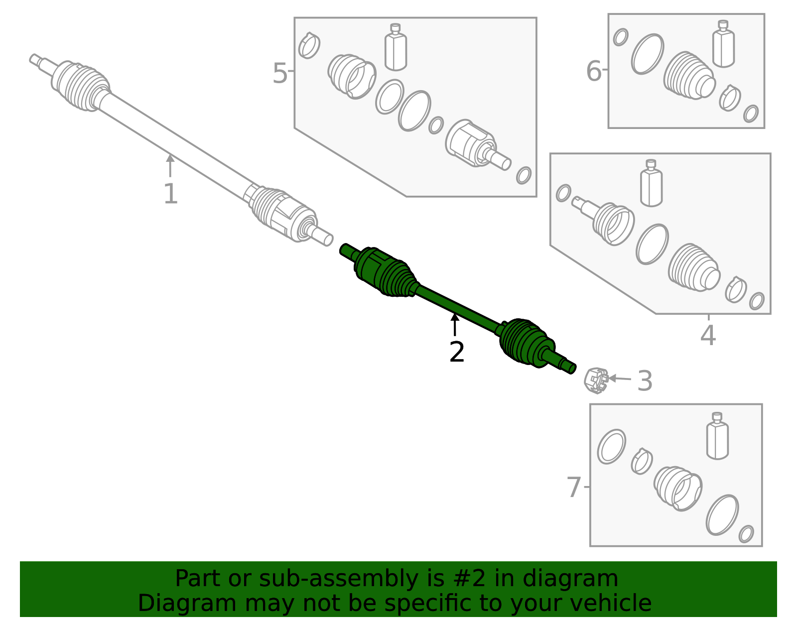 2020-2023 Hyundai Sonata Axle Assembly 49500-L0000 | OEM Parts Online