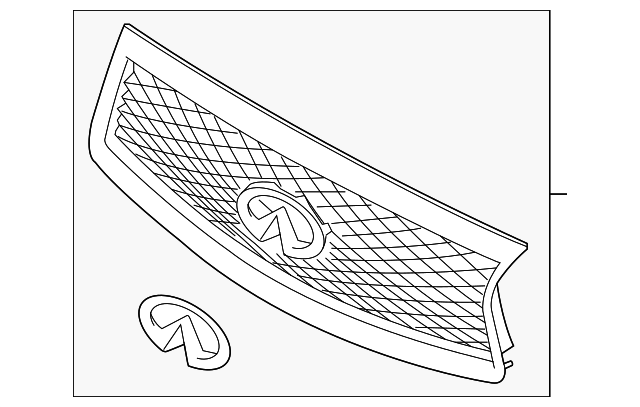 62310-5CA0A - Grille 2017-2018 Infiniti | Infiniti Wholesale Direct