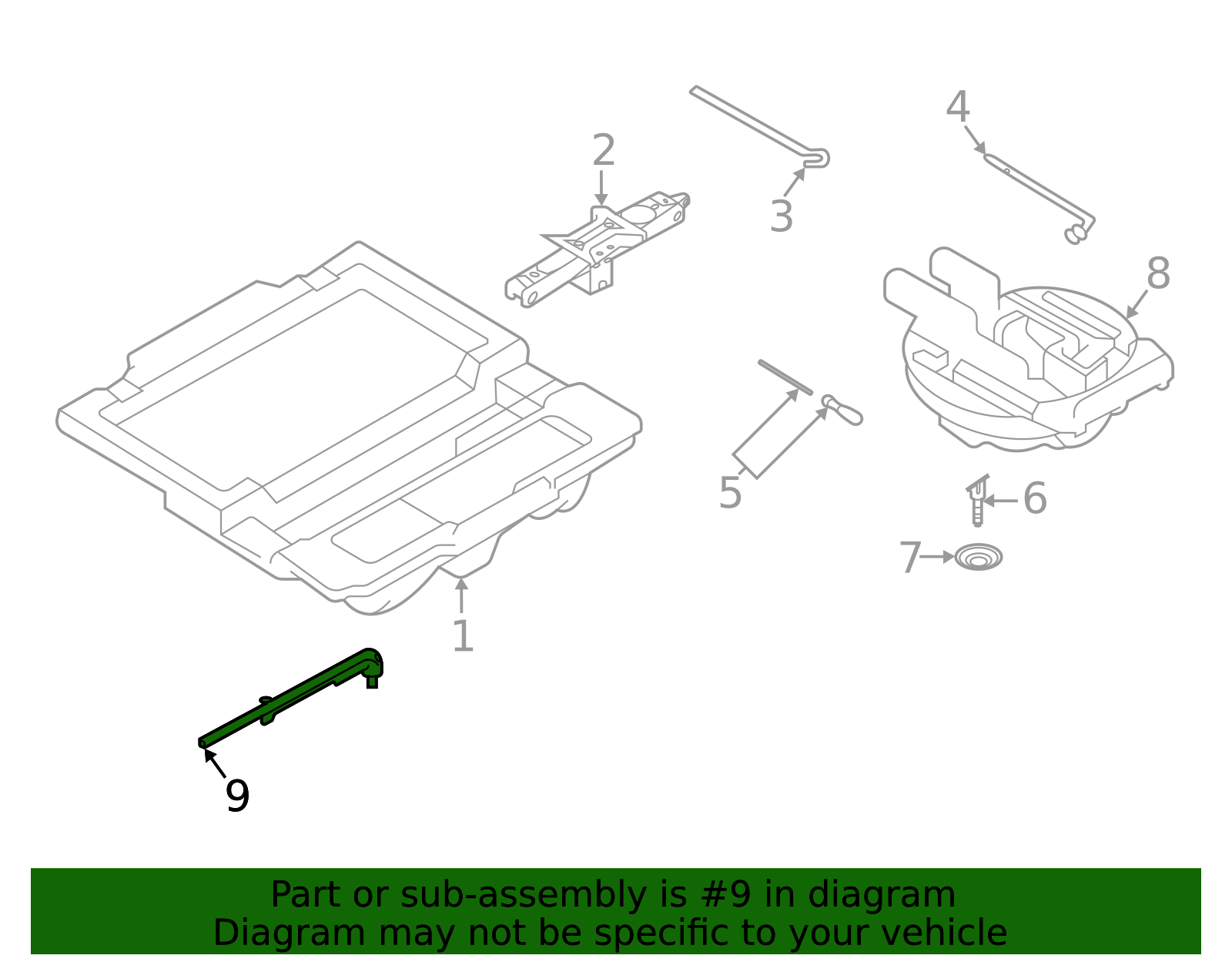 91157AJ00A - 2015-2024 Subaru Outback - Tool Kit | OEM Subaru Parts Center