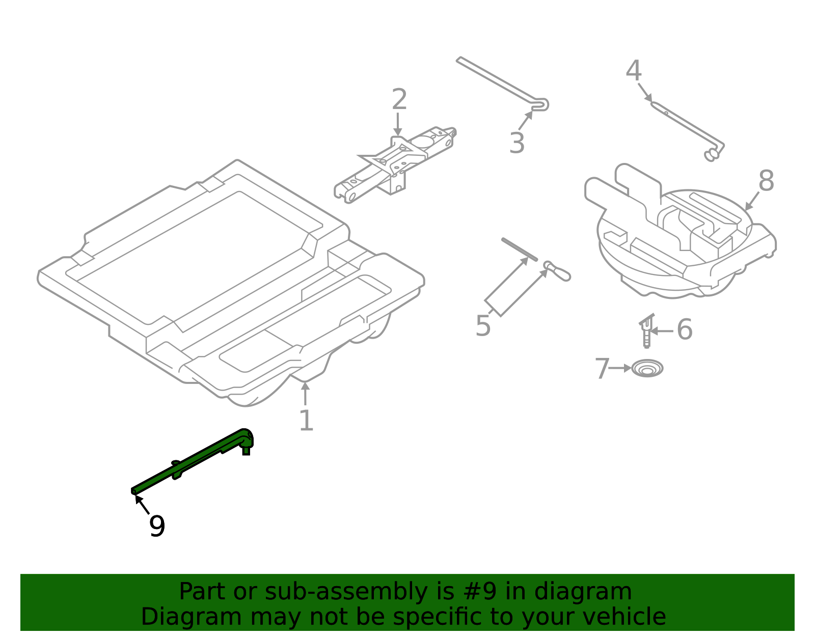 91157AJ00A - 2015-2024 Subaru Outback - Tool Kit | OEM Subaru Parts Center