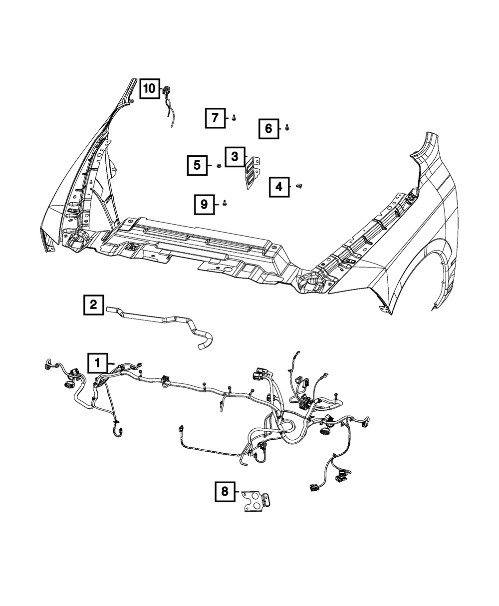 2021-2024 Ram 1500 Classic Front End Module Wiring 68534012AA | Mopar ...