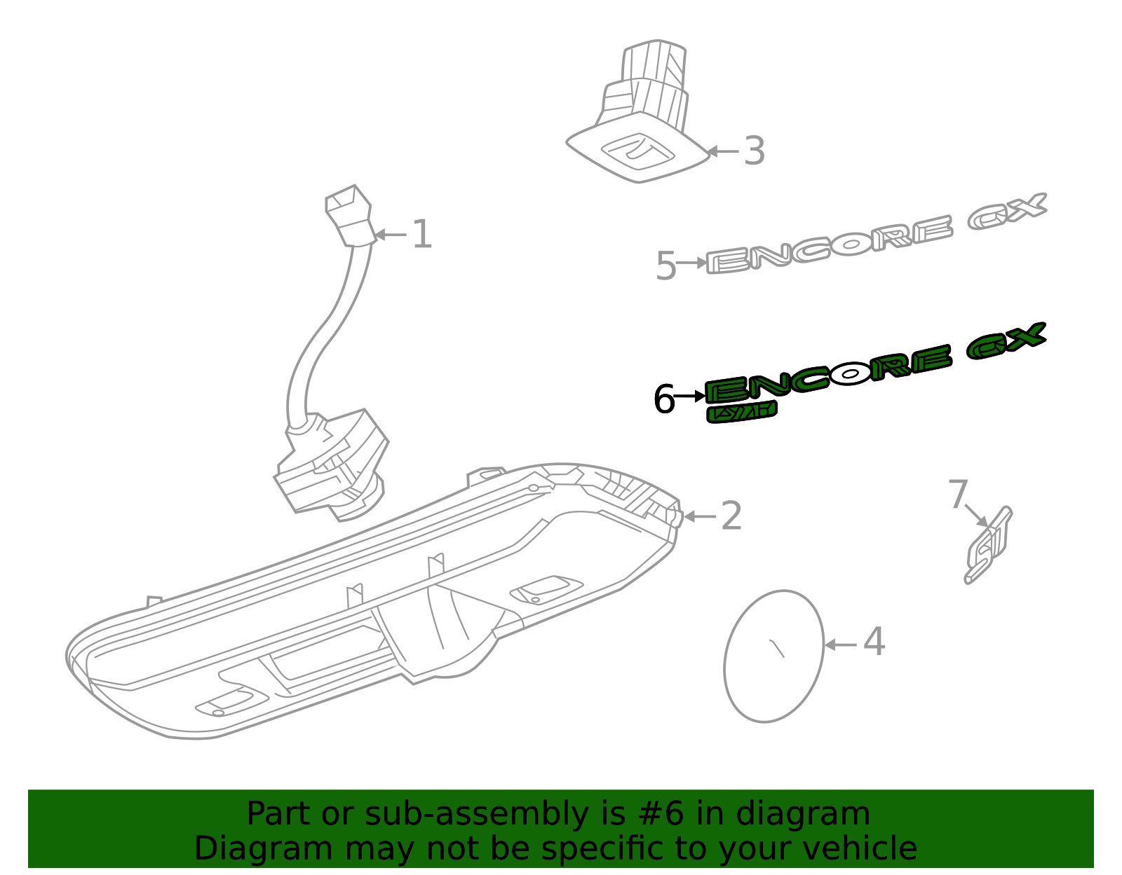 2020-2023 Buick Encore GX Nameplate 42802679 | Capital Chevy Parts