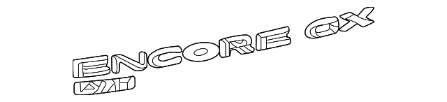 2020-2023 Buick Encore GX Liftgate Vehicle Name Plate 42802679 GM ...