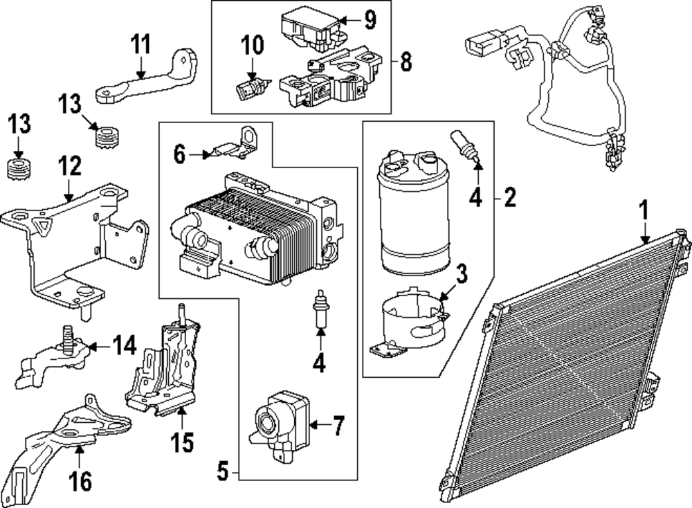 2024-2025 GM Cooler Bracket 86570351 | GM Parts Center
