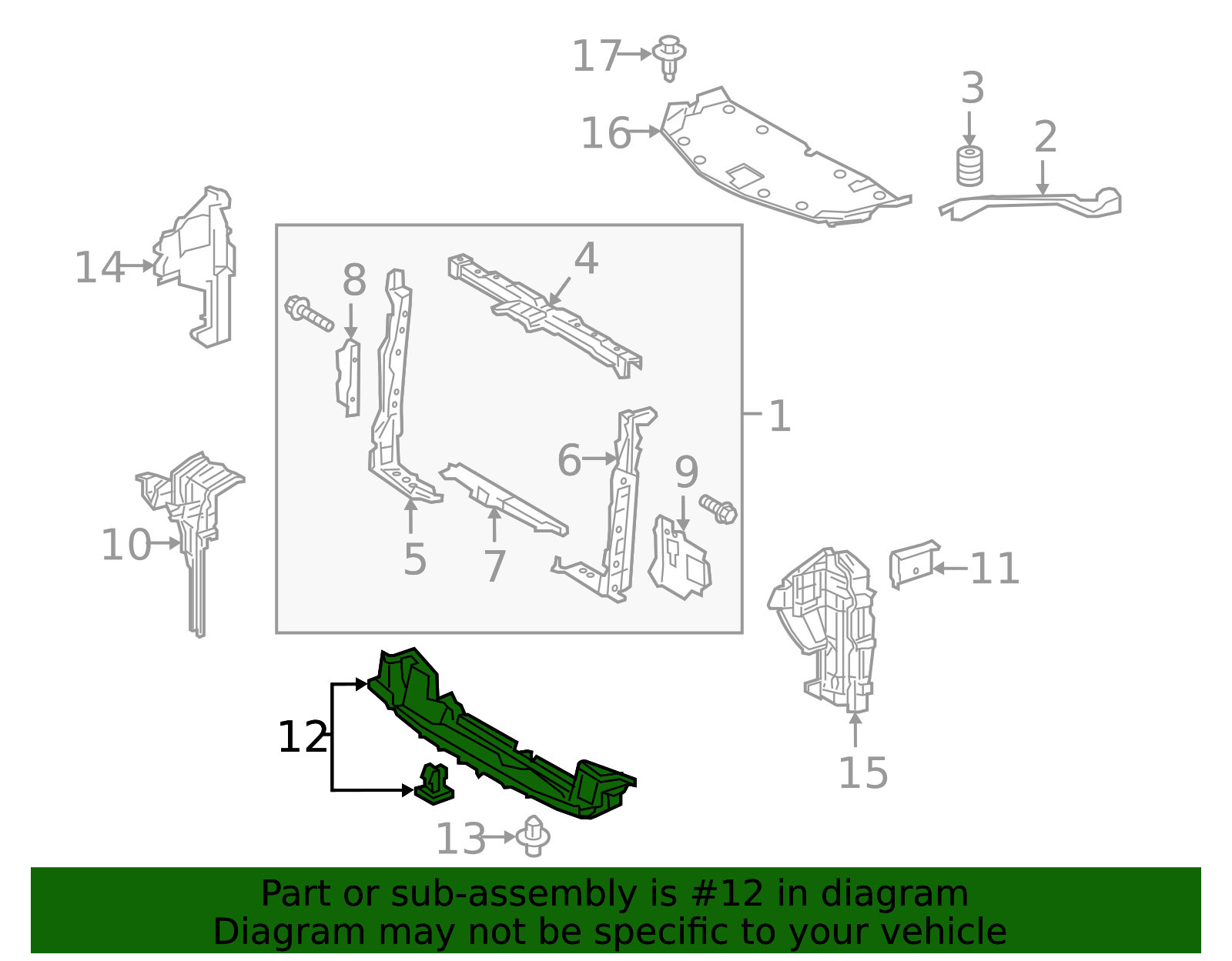 16683-36080 - High-Quality Radiator Support Air Deflector for 2018-2021 ...