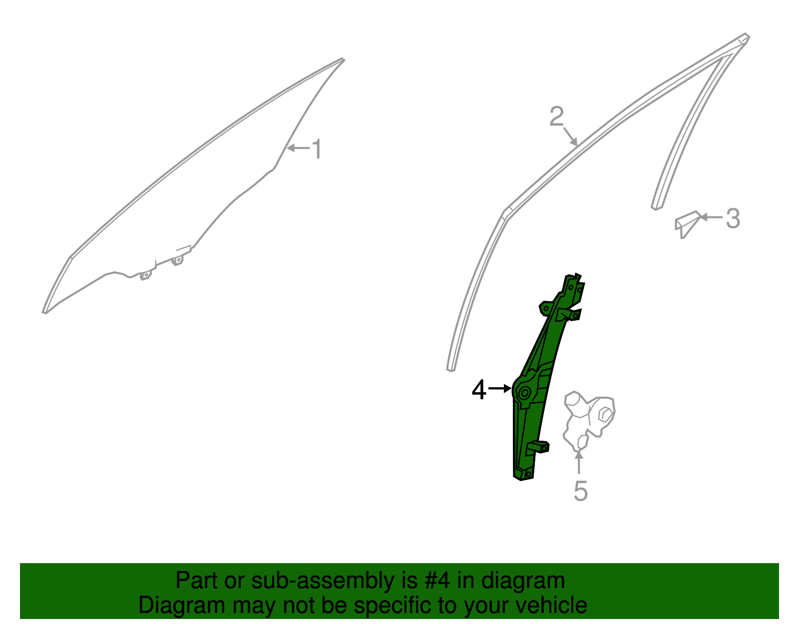 2016-2023 Nissan Maxima Window Regulator 80720-4RA0A | Boro Nissan Parts