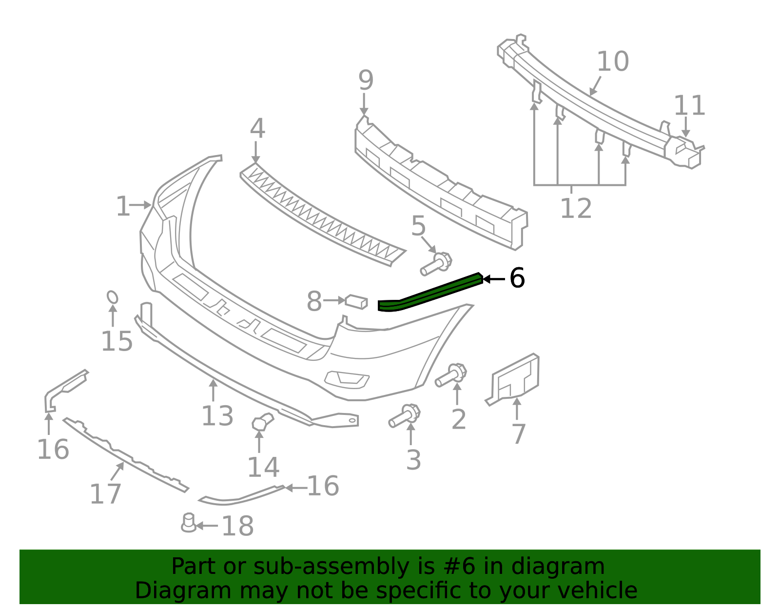 2007-2009 Hyundai Santa Fe Support Bracket 86614-2B000 | MotorMotor