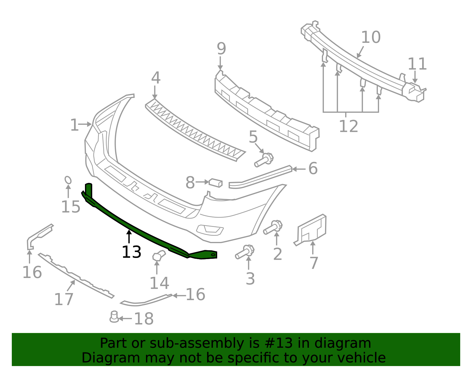 2007-2009 Hyundai Santa Fe Lower Cover 86625-2B000 | OEM Parts Online