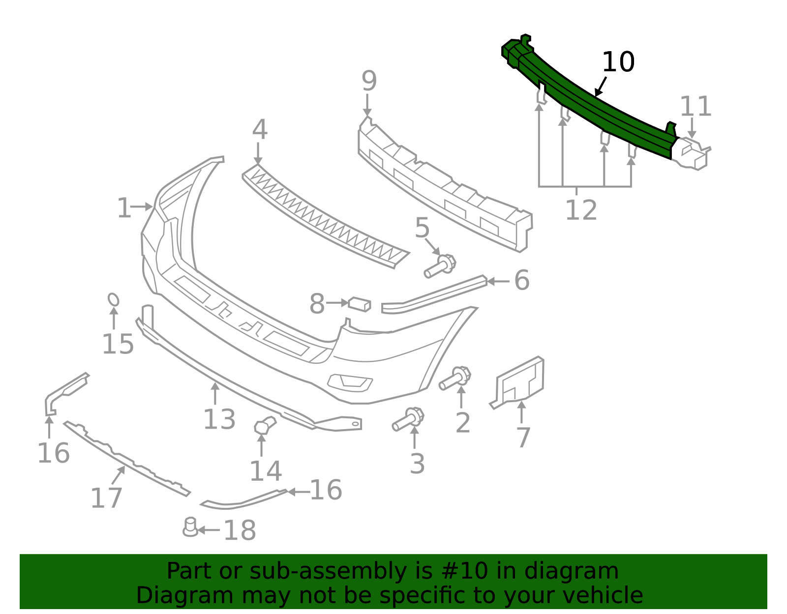 2007-2009 Hyundai Santa Fe Impact Bar 86631-0W000 | MotorMotor