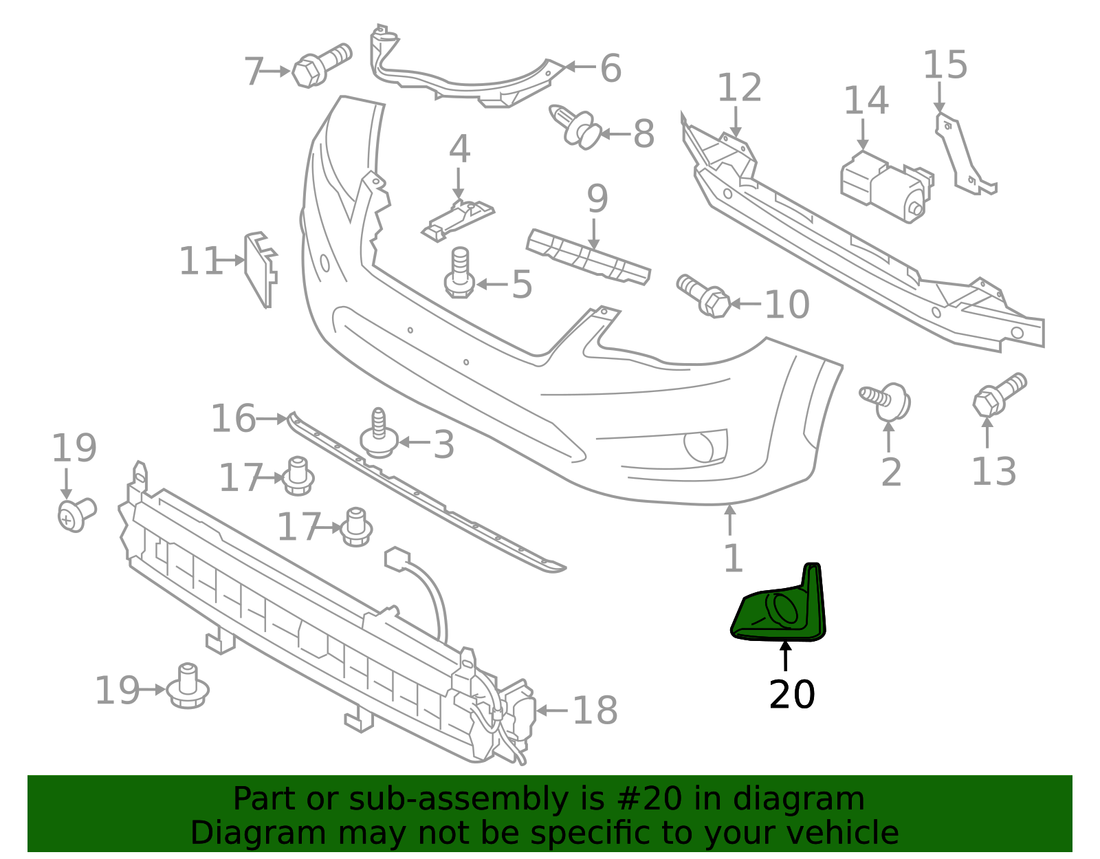 2016-2017 Subaru Crosstrek 2016-2017 Subaru Crosstrek - Fog Lamp Bezel ...