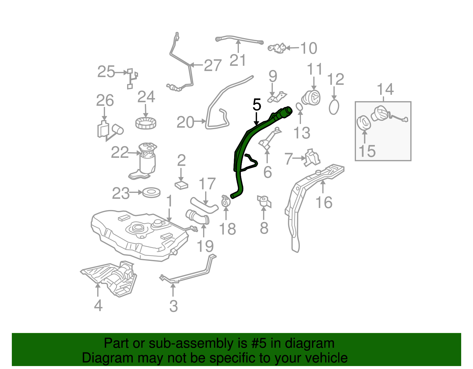 Toyota Fuel Tank Filler Neck Part# 7720102150 | Toyota of Colorado Springs