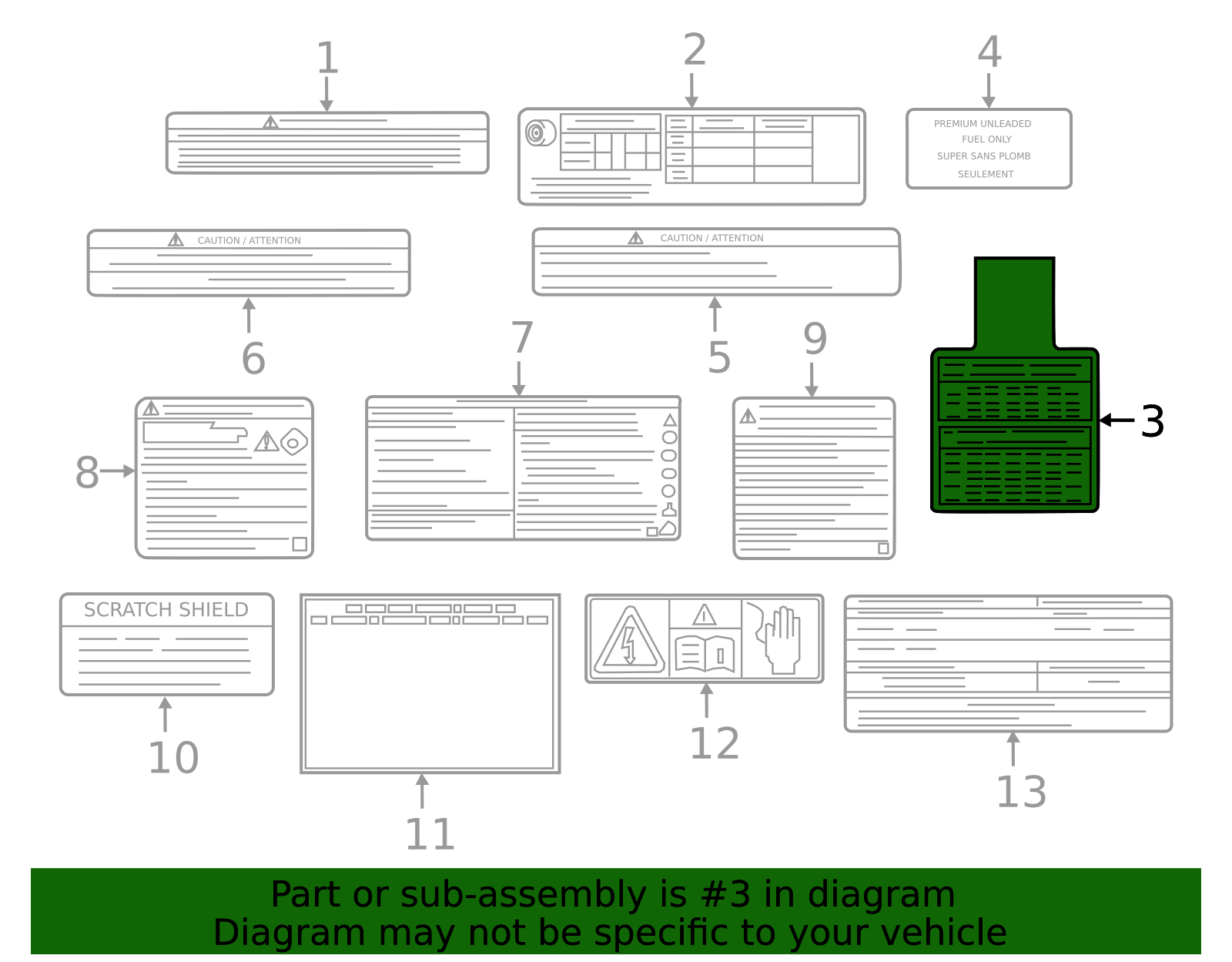9859079920 - Air Bag Label 2005-2024 Infiniti | Infiniti of Orland Park