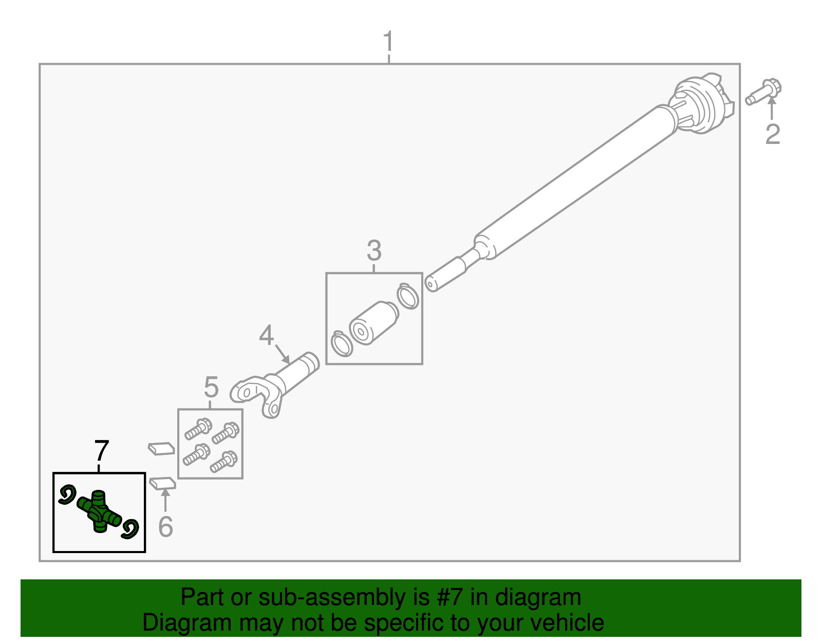 2000-2017 Ford Universal Joint F81Z-4635-CB | TascaParts.com