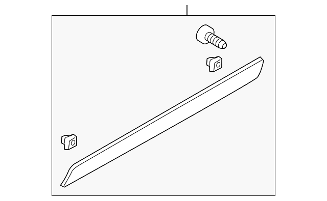 87711-2K000 - Kia Body Side Molding 2010-2013 Kia Soul | Performance ...