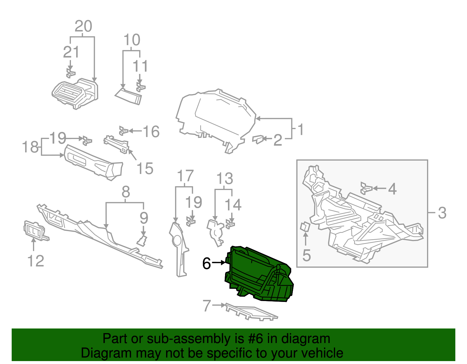 77281-TVA-L11ZA - Compartment 2021-2022 Honda Accord | Honda Parts Online
