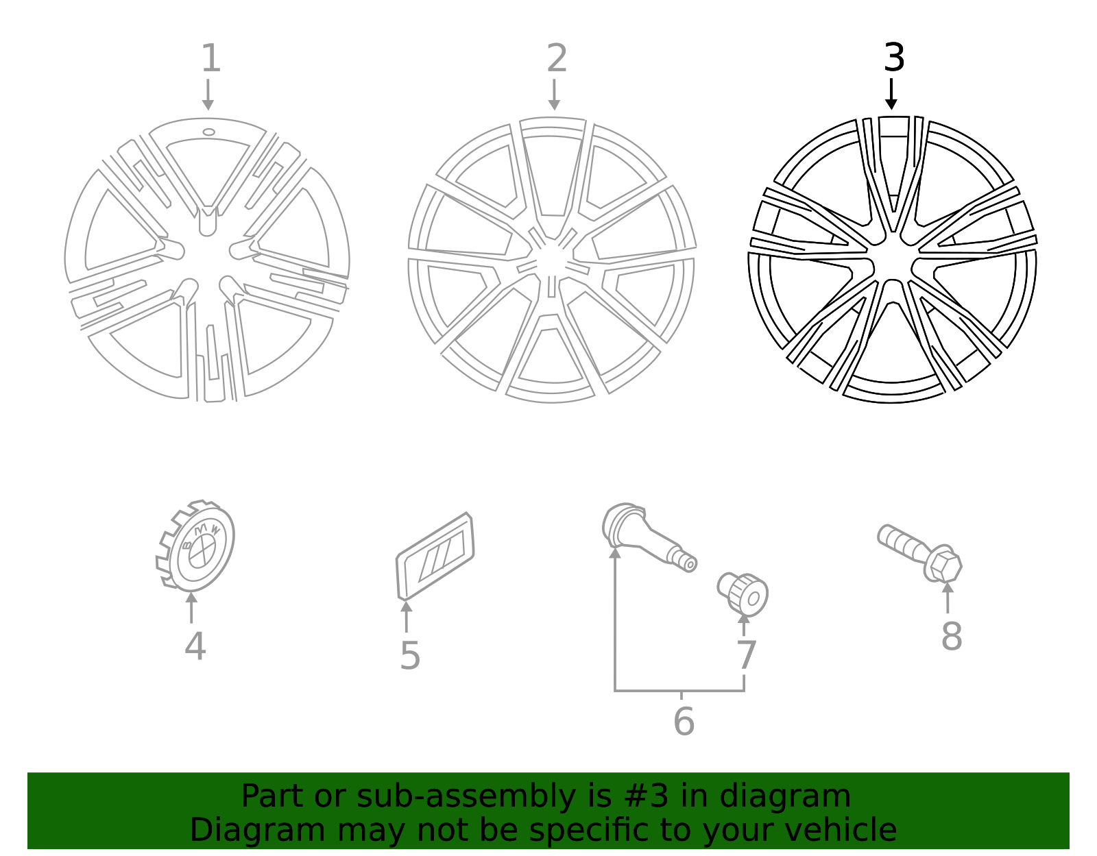Genuine BMW 36-11-8-089-566 | 20" Style 810M Double Spoke Jet Black ...