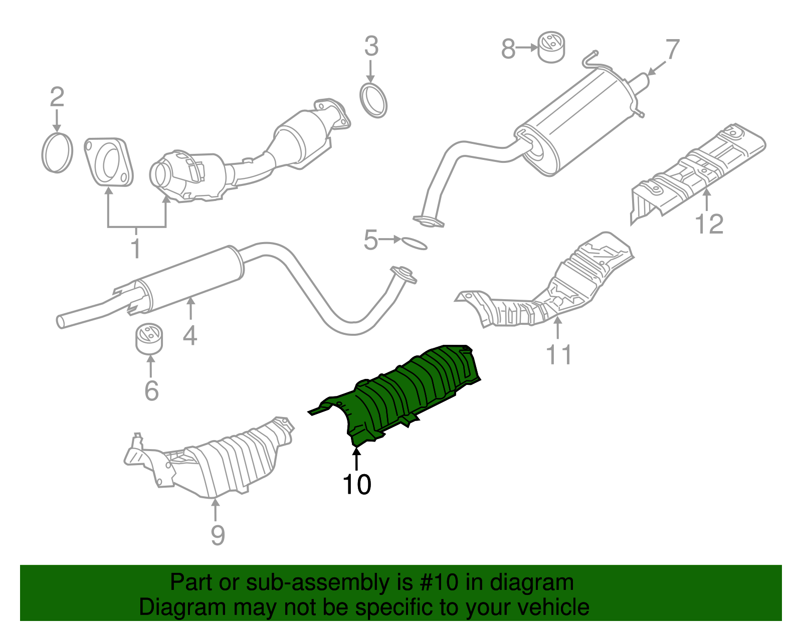 74758-3DB0A - Exhaust Heat Shield - 2013-2019 Nissan Sentra | Nissan ...
