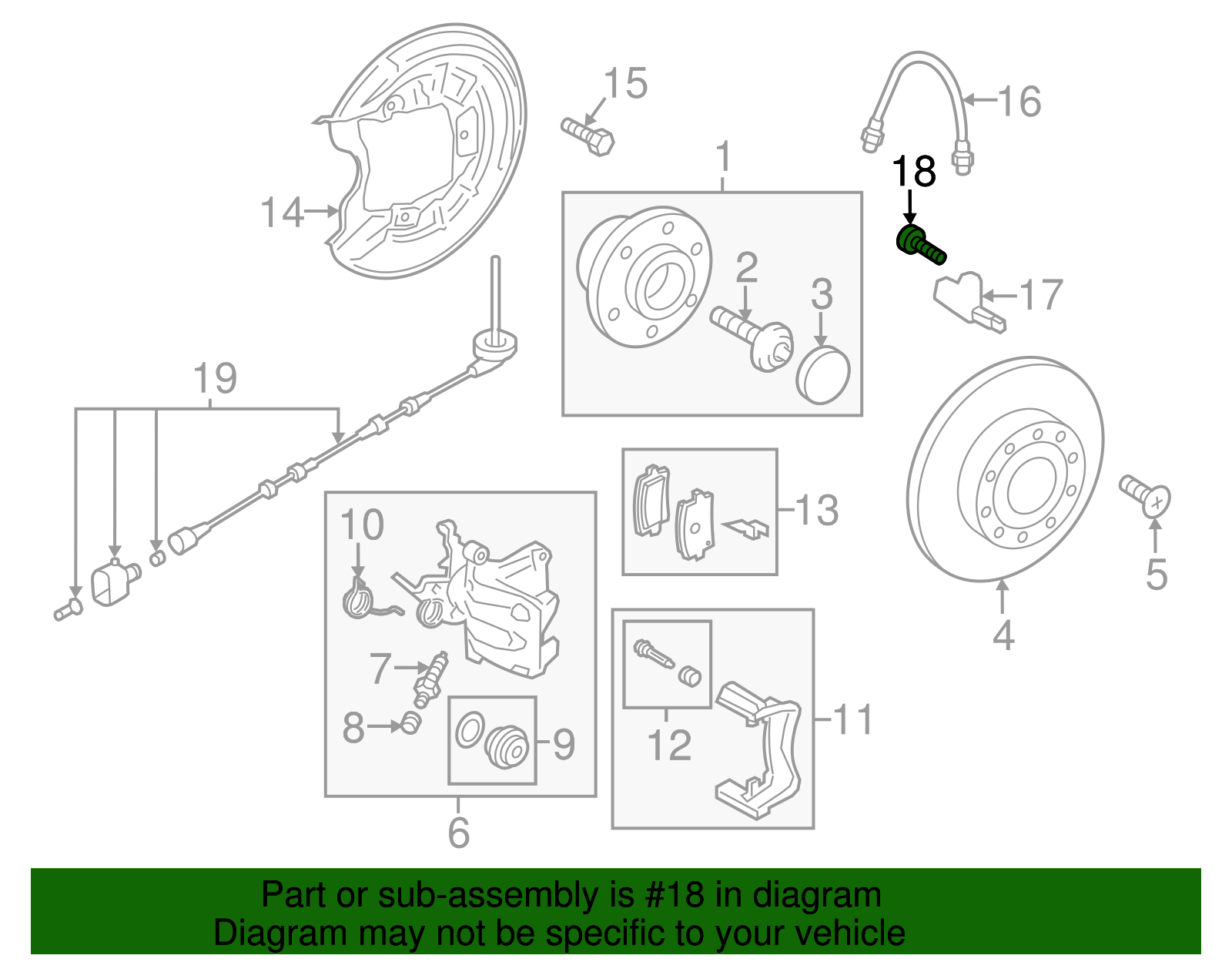 2009-2024 Volkswagen Speed Sensor Bolt N-014-740-11 | VW Direct Auto Parts