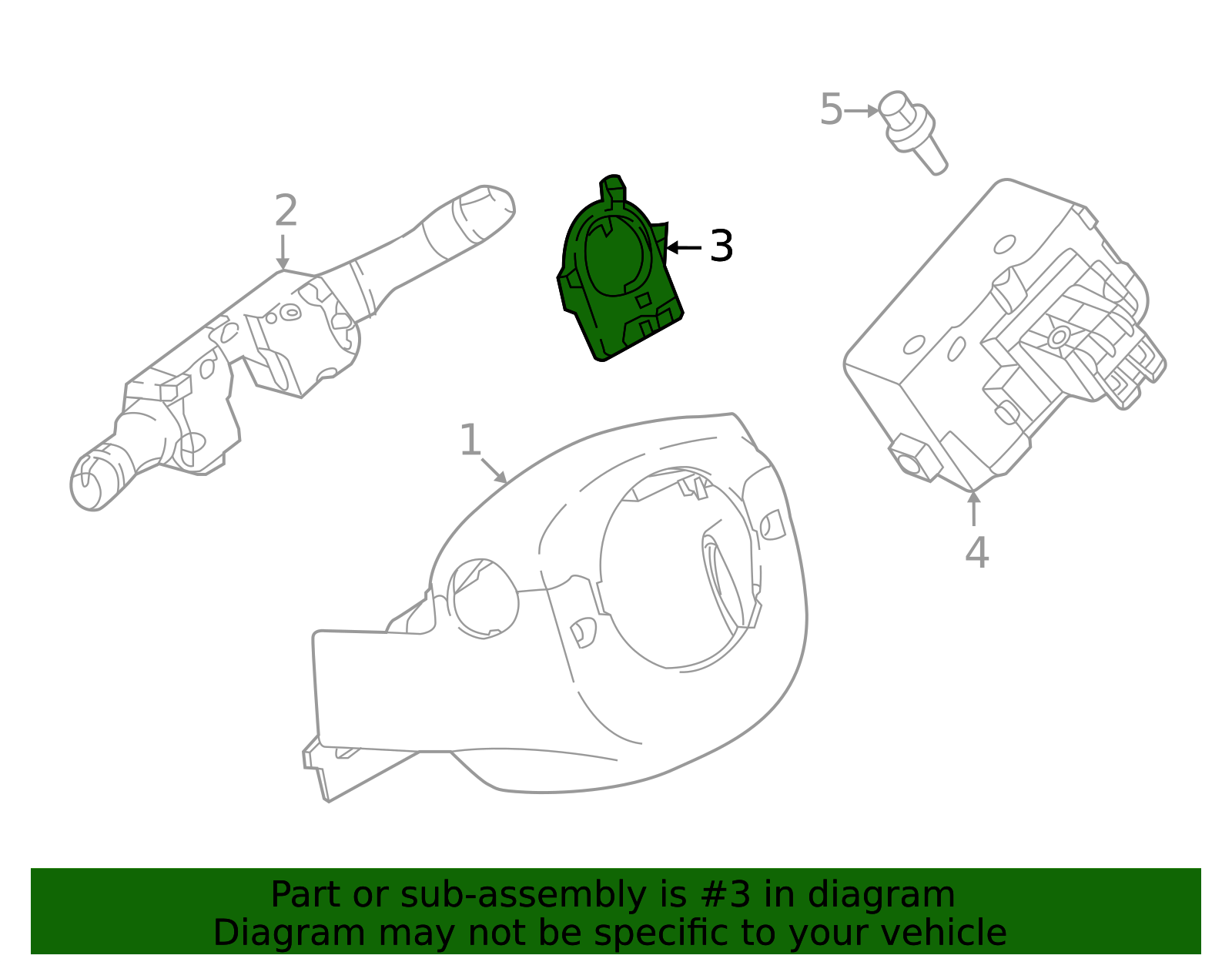 47945-6LA0E - Steering Wheel Position Sensor 2020-2024 Nissan Sentra ...