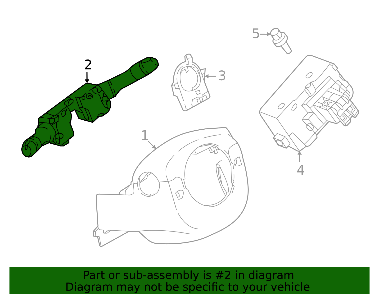 2020-2024 Nissan Sentra Multi-Function Switch 25560-6LB0D | TascaParts.com