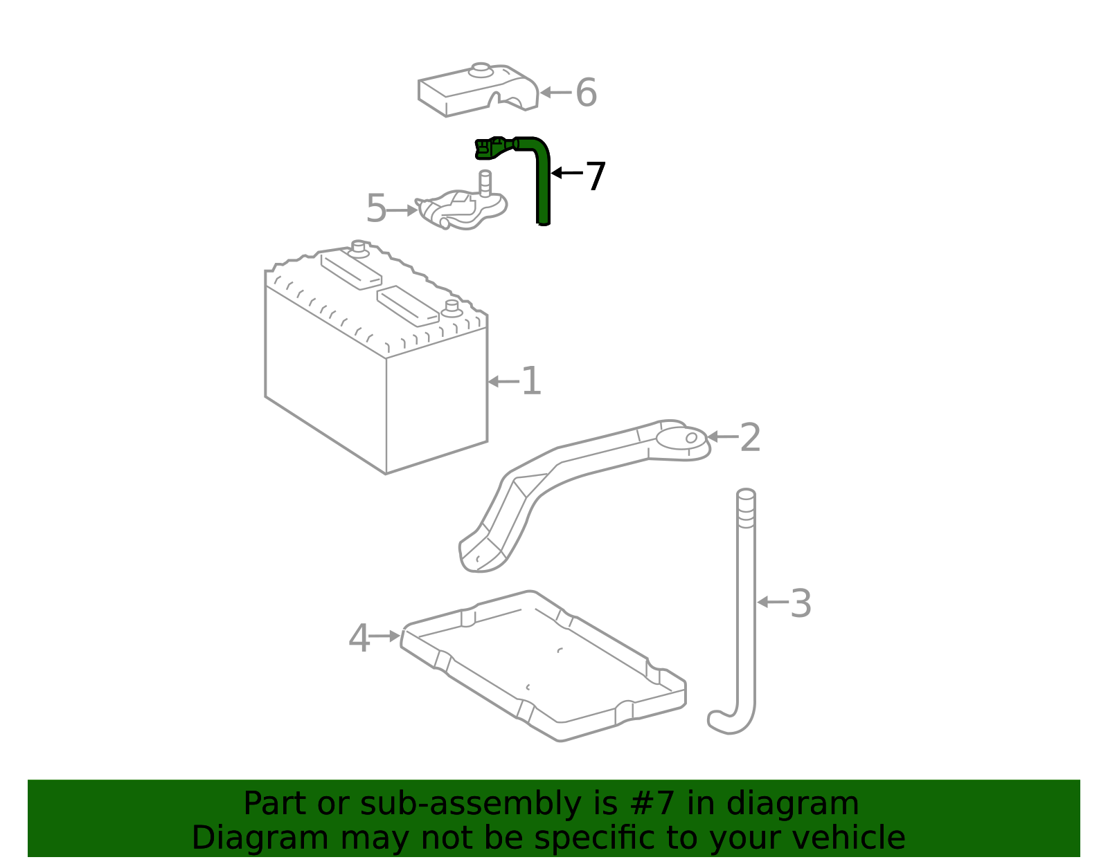 2012-2018 Toyota Battery Cable 82122-06190 | OEM Parts Online