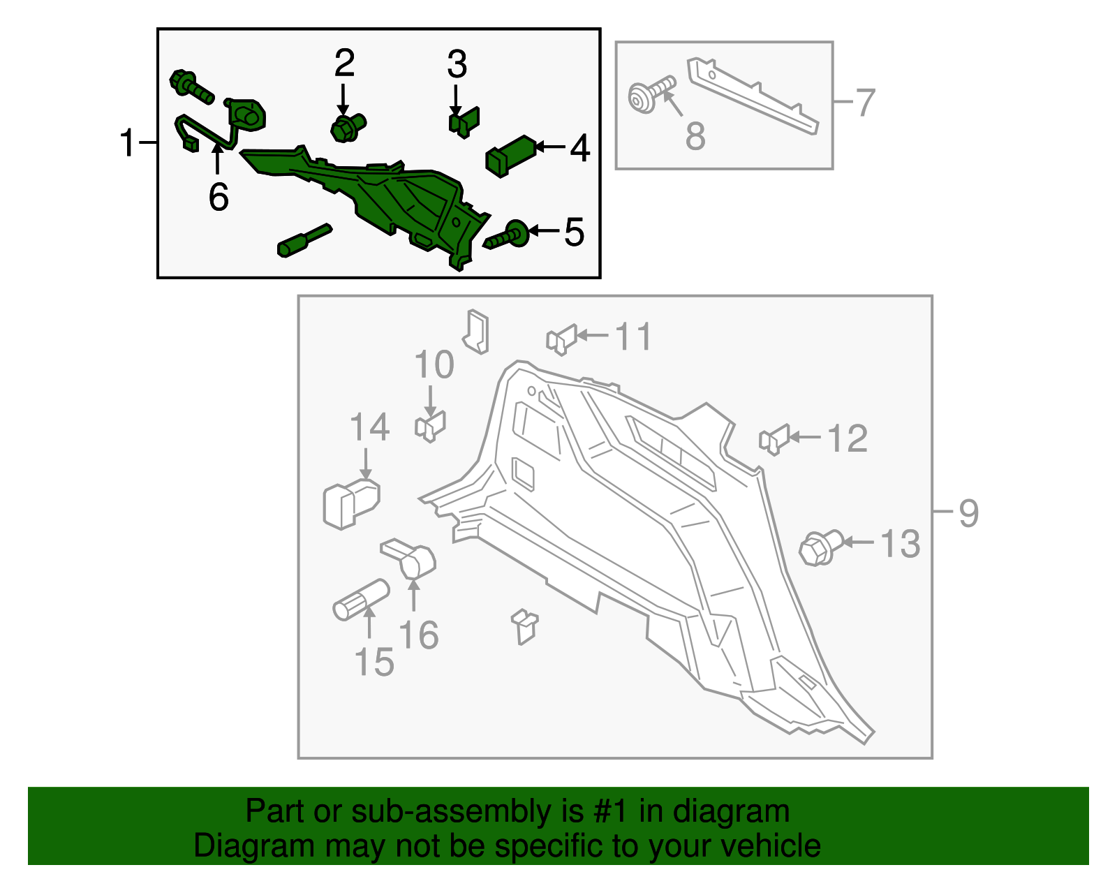 2019-2024 Ford Edge Upper Trim Panel KT4Z-5831013-BA | Miracle Ford Parts