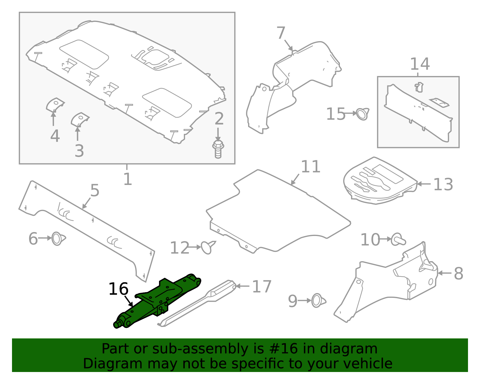 2007-2025 Nissan Jack 99550-JA00A | Nissan Parts Central