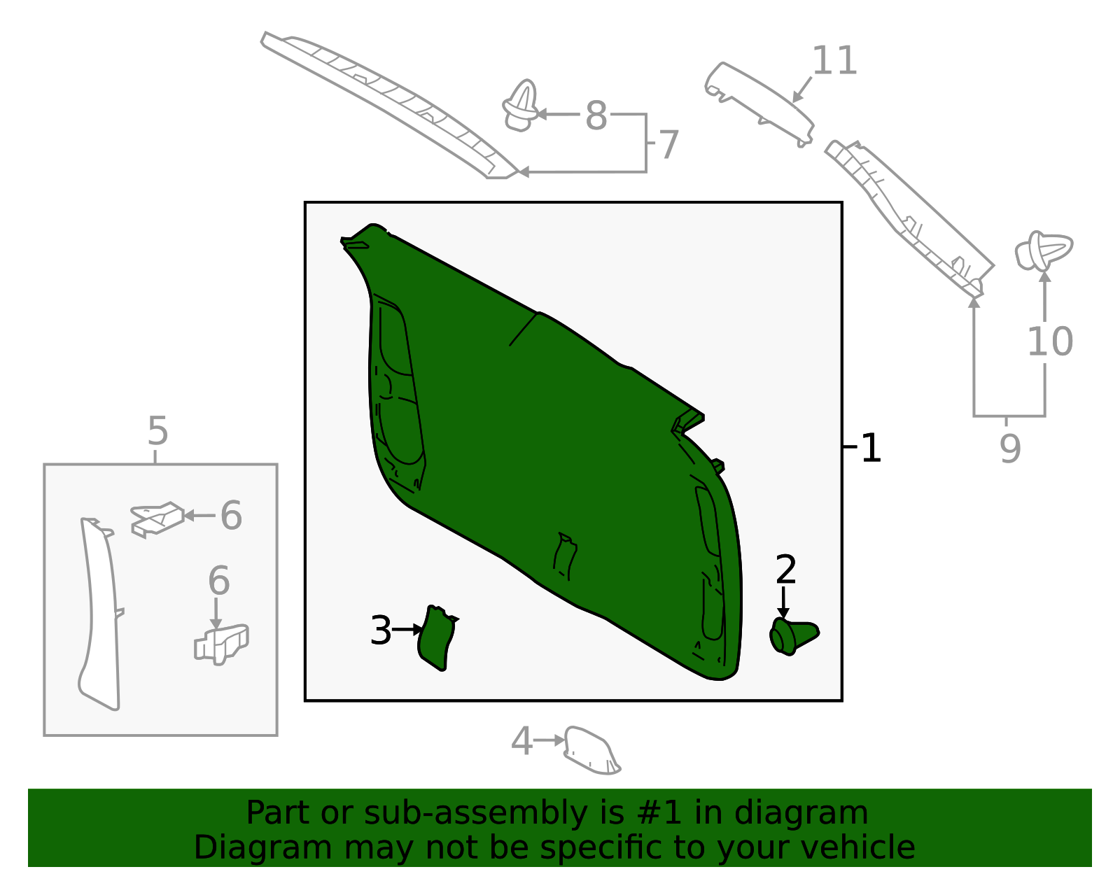 Genuine Official Toyota Lower Trim Panel part# 64780-0E060-C0 for 2014 ...