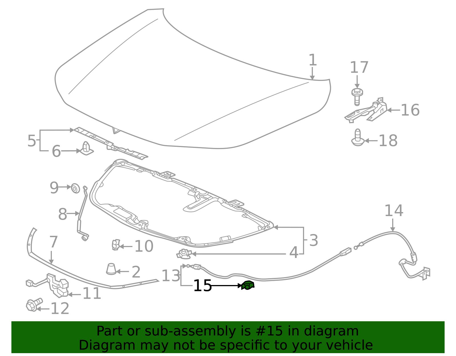 2022-2025 Honda Release Cable Clip 91505-TAA-N01 | OEM Parts Online
