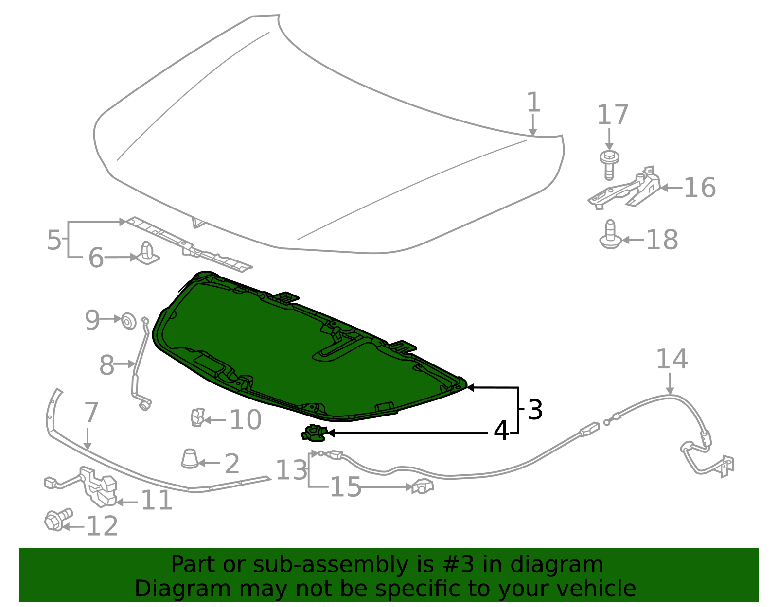 2022-2025 Honda Civic Hood Insulation Pad 74141-T20-A00 | OEM Parts Online