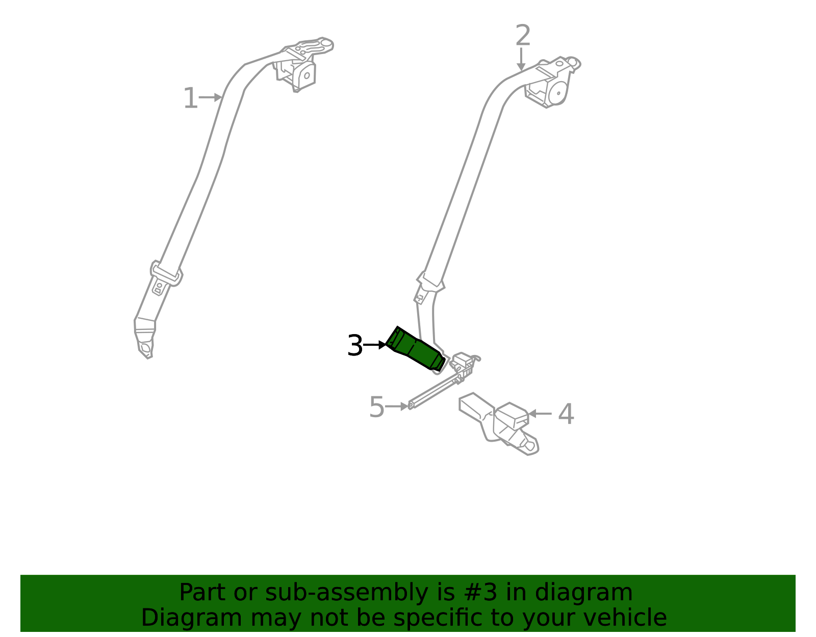 2022-2024 Hyundai Ioniq 5 Outer Buckle 89840-GI500-YGN | MotorMotor
