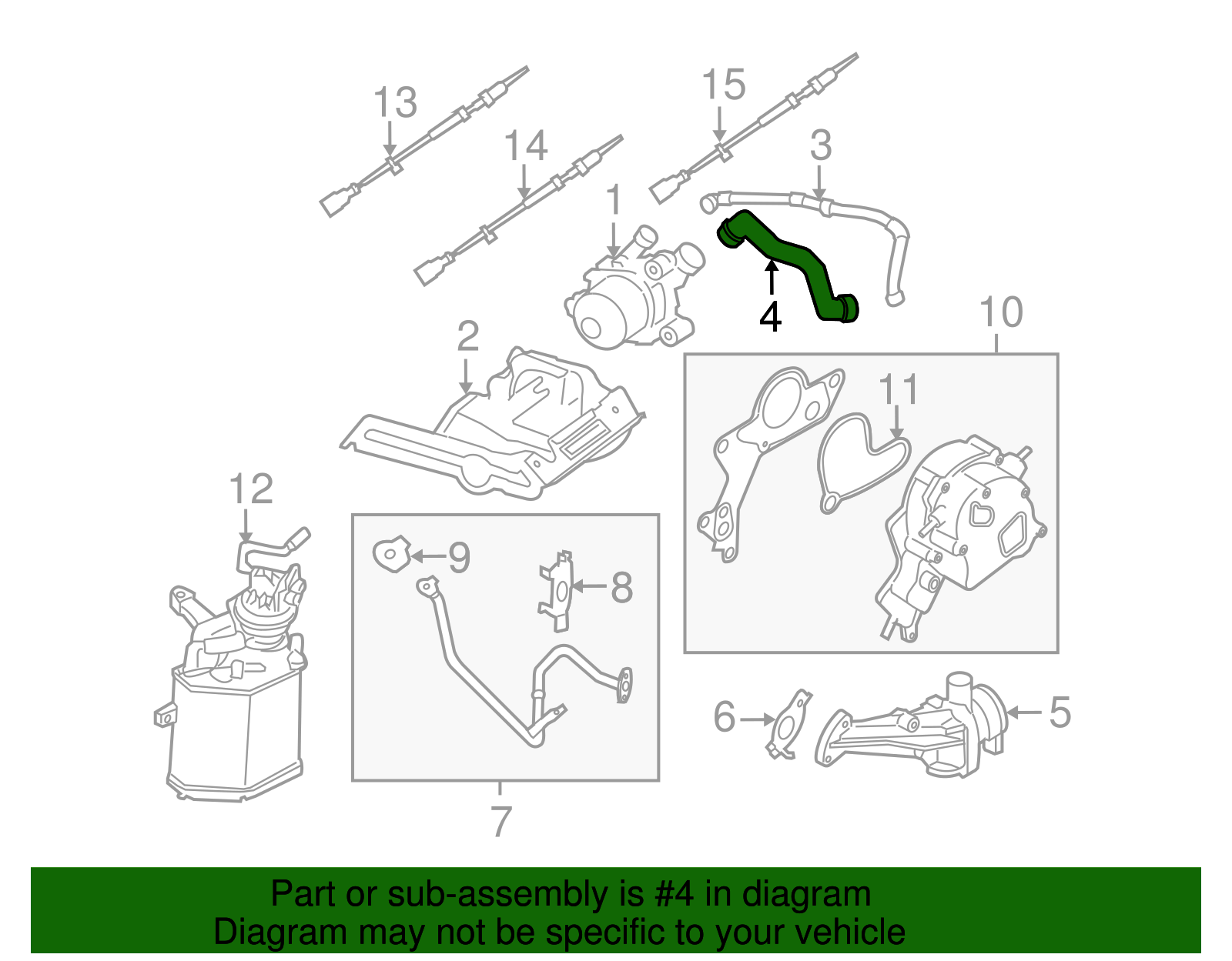 2006-2010 Volkswagen Beetle Connector Hose 07K-131-127 | OEM Parts Online
