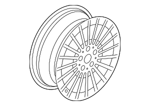 205-401-56-00-7X45 - Wheel Multi-Spoke 43.2 Cm (17 Inch), Painted 2015 ...