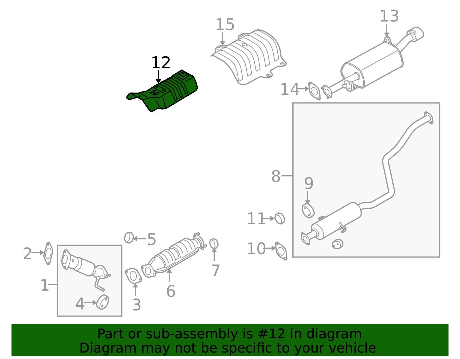 28795-1M000 - Exhaust Heat Shield 2010-2013 Kia | Kia.Parts Store