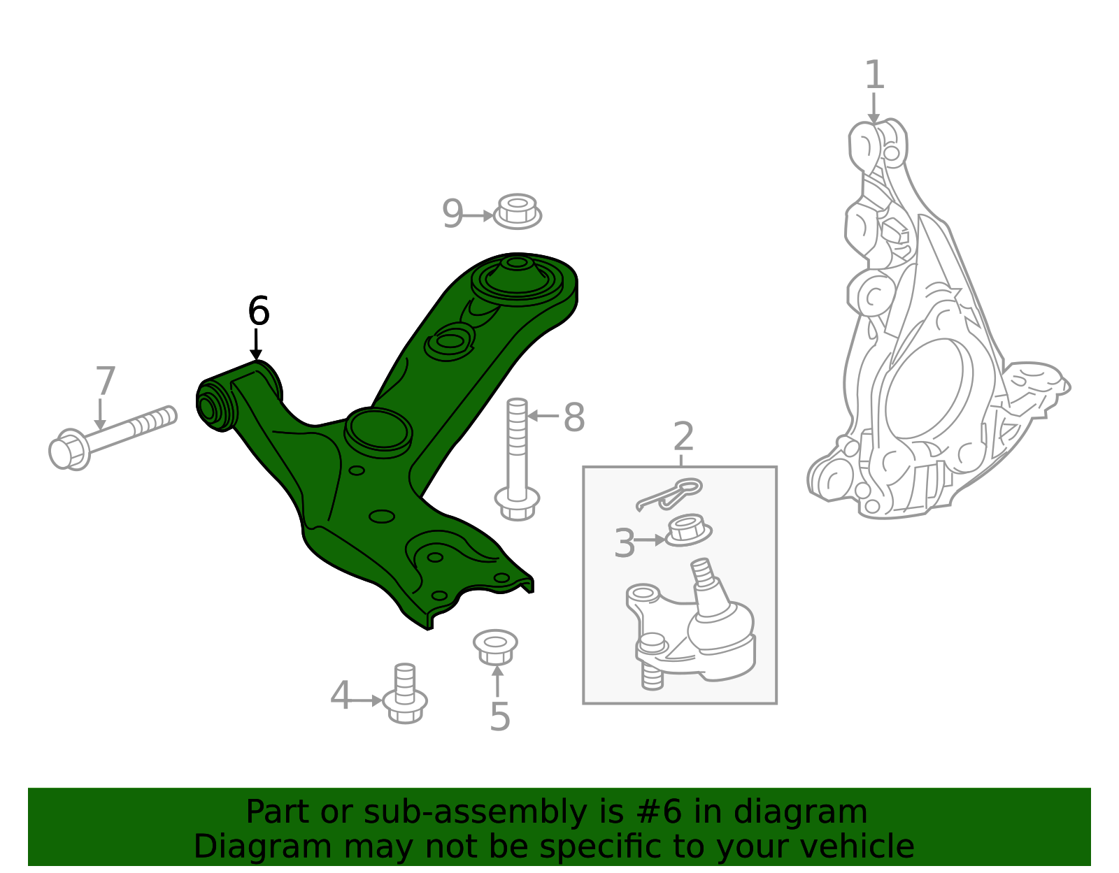 48068-0A030 - Lower Control Arm 2022-2026 Toyota Corolla Cross | Longo ...