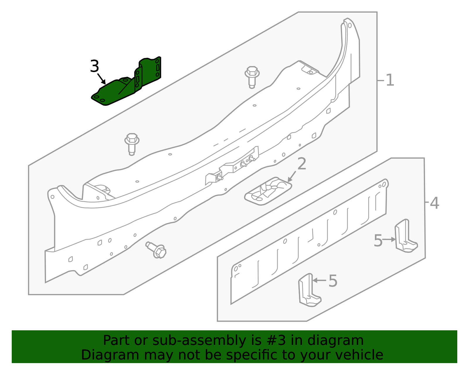 G9132-5AAMH - Rear Body Panel Mount Bracket Official Nissan Parts Store