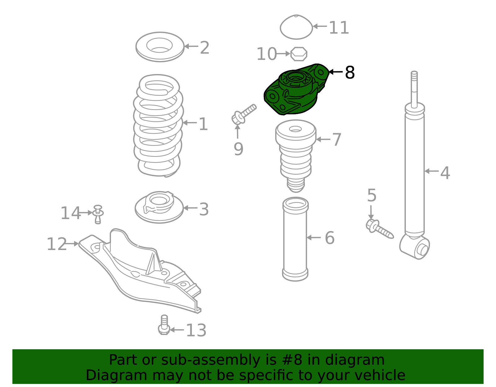 3C0-513-353-C - Shock Mount Wolfsburg Parts Direct