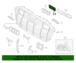 2020-2025 Audi A6 allroad Catch 4K0-807-783-E-9B9 | Audi USA Parts