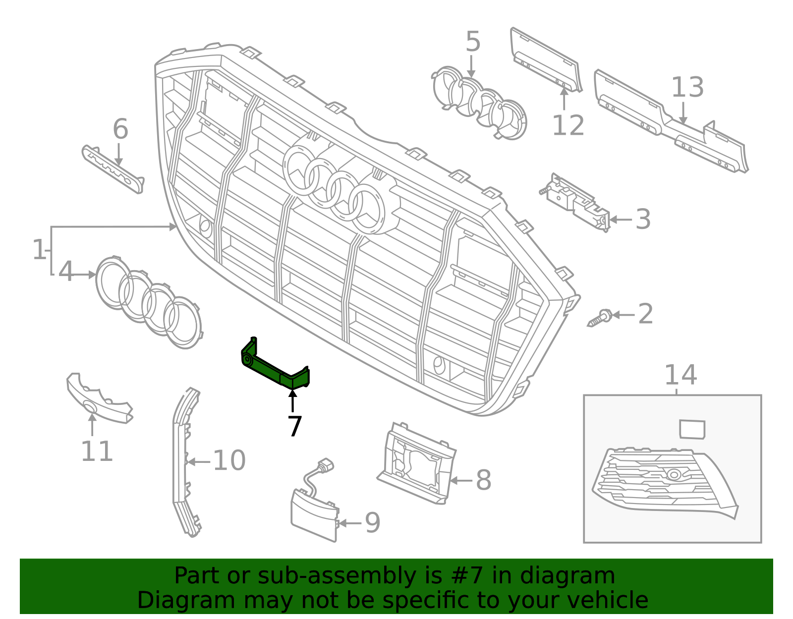 4K0-807-349-B-9B9 - License Bracket 2020-2023 Audi A6 allroad | Audi ...