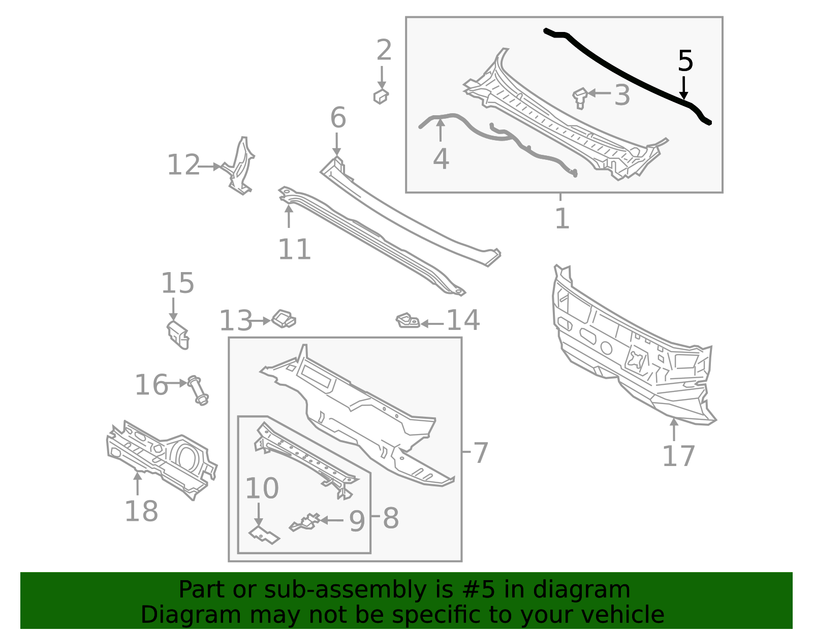 2013-2020 Lincoln MKZ Seal DP5Z-16738-B | Awesome Parts Ford