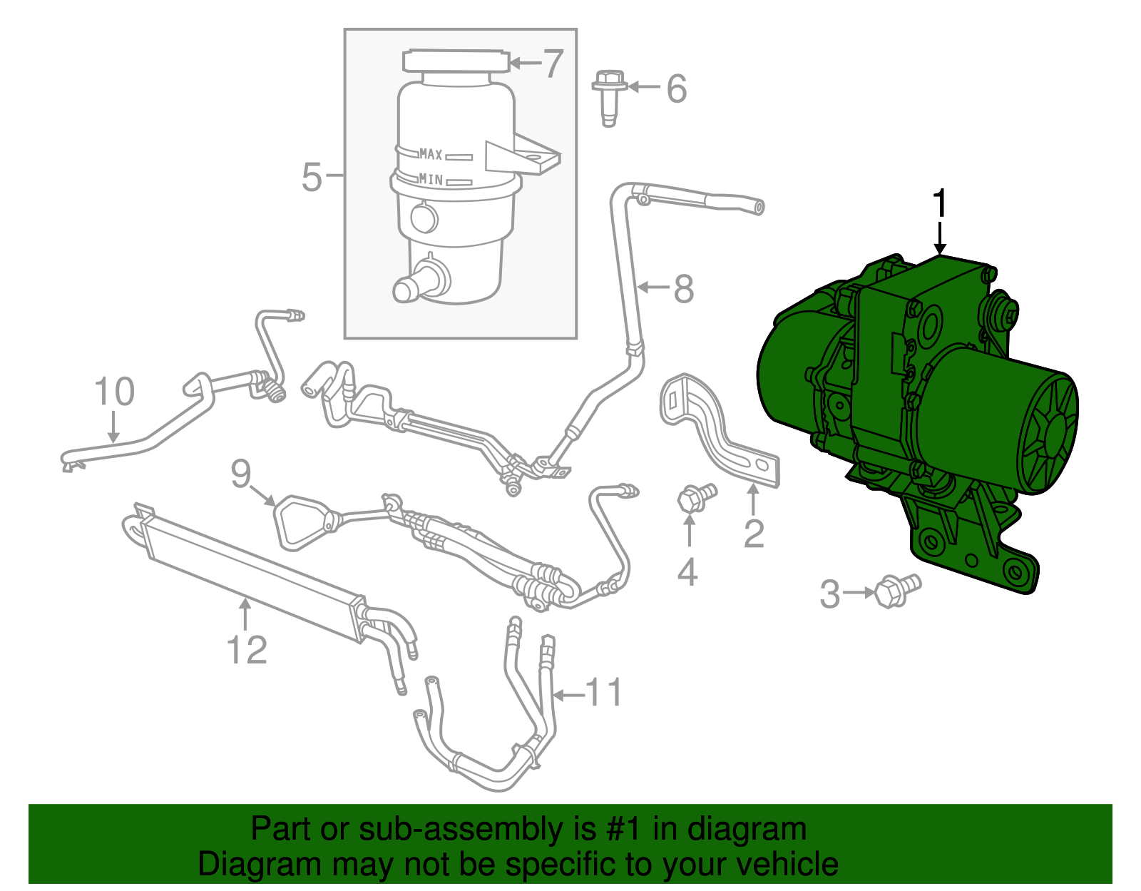 5154663AC - Power Steering Pump - 2014-2015 Mopar | Mopar Parts Canada