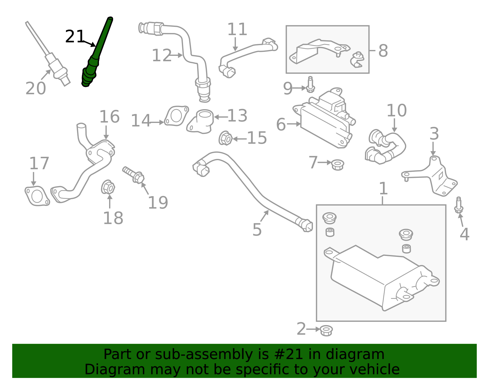 22641AA670 - High-Quality Oxygen Sensor for 2014-2018 Subaru ...