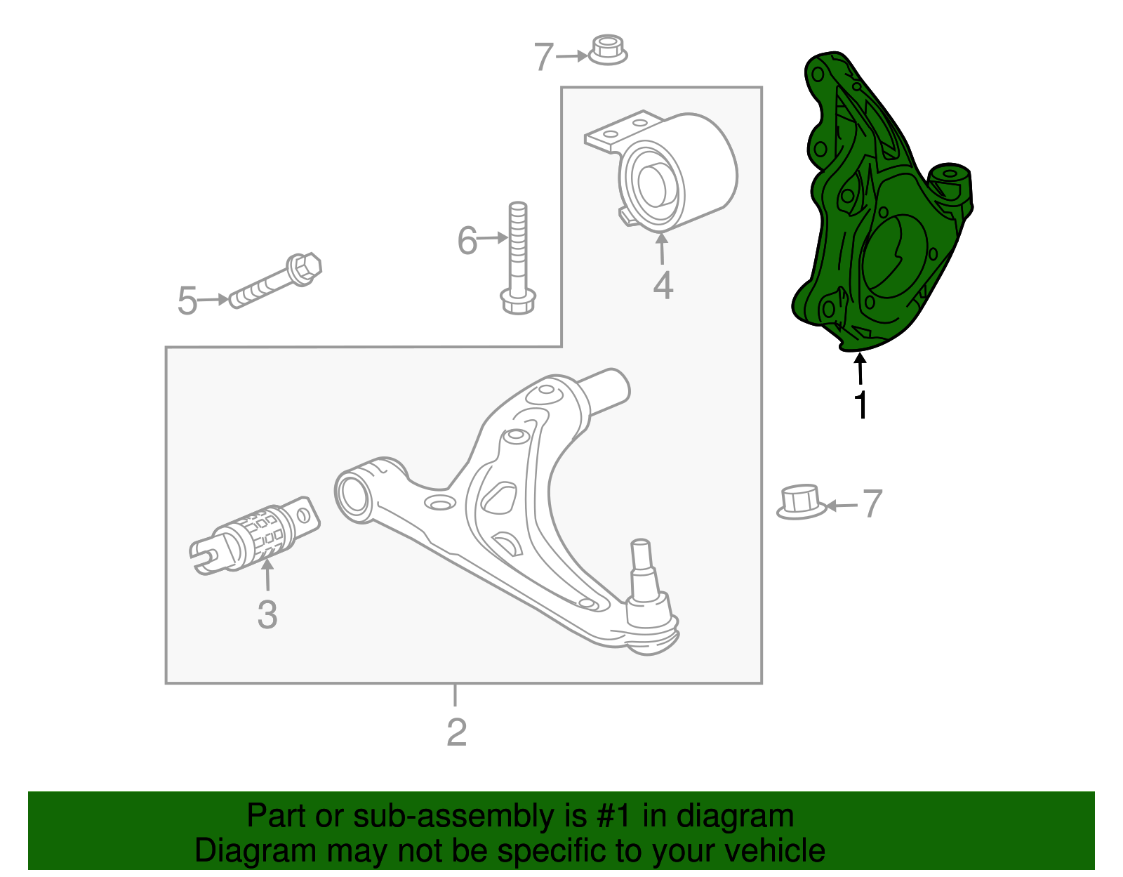 2024-2025 GM Knuckle 26498968 | Capital Chevy Parts